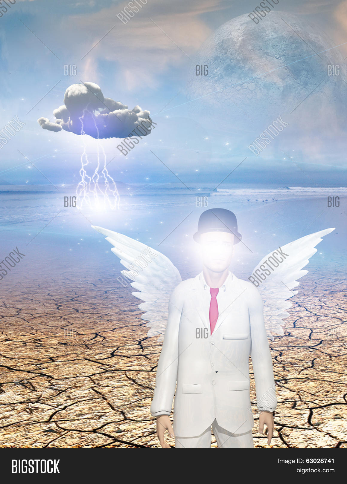 Winged Figure Obscured Image & Photo (Free Trial) | Bigstock