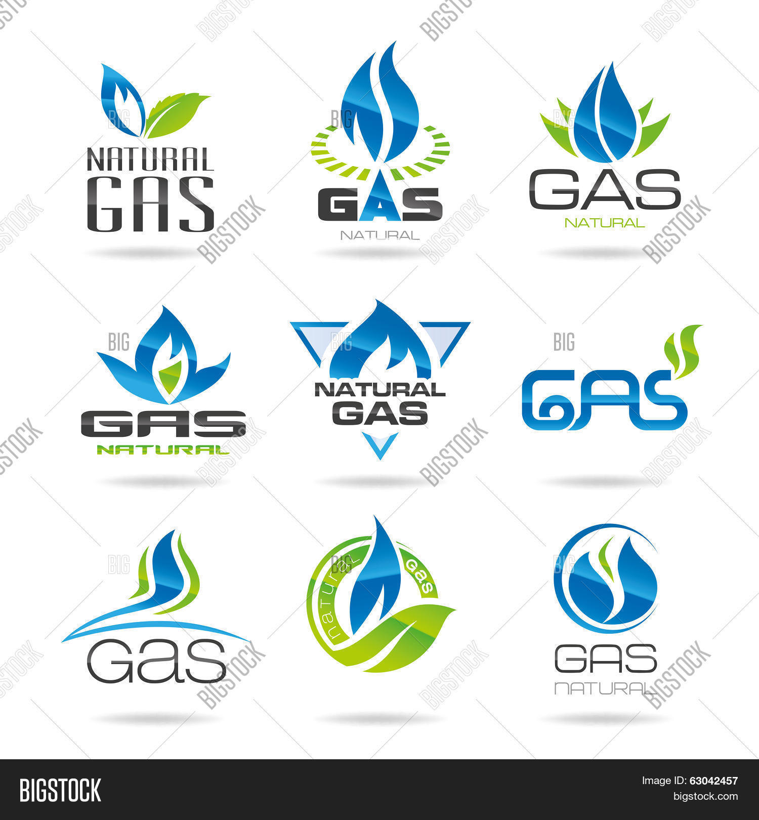 Gas Industry Symbols- Vector & Photo (Free Trial) | Bigstock