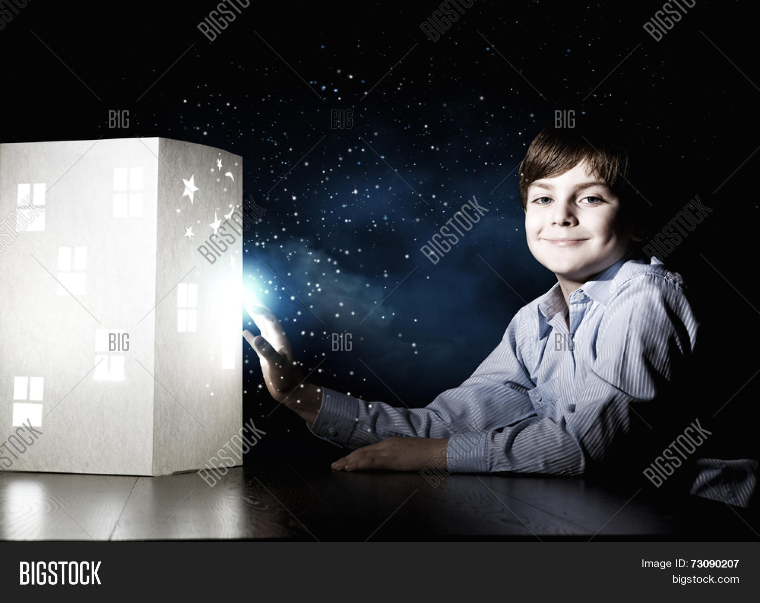 Cute Little Boy Dark Image & Photo (Free Trial) | Bigstock