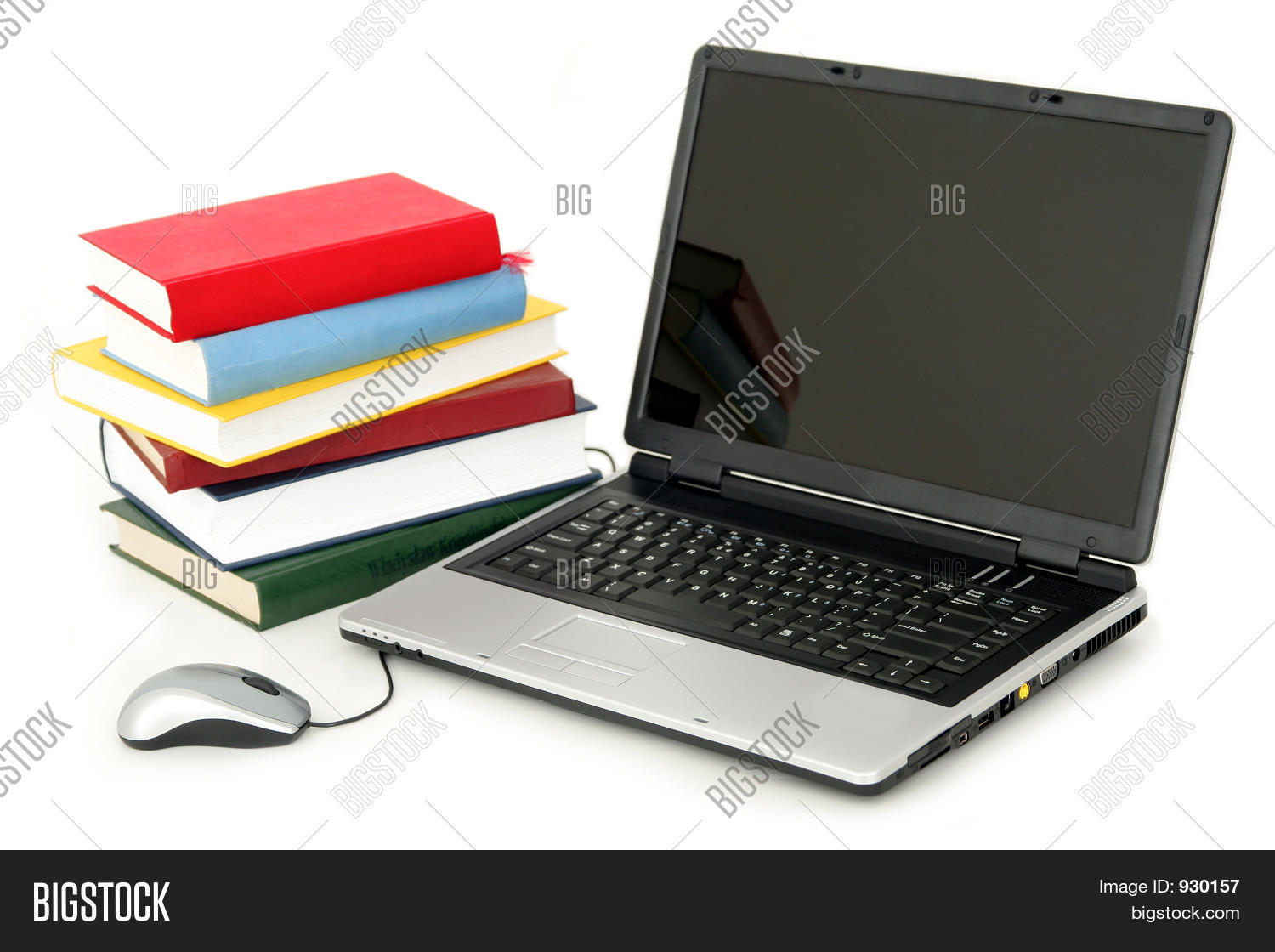 Laptop Stack Books Image & Photo (Free Trial) | Bigstock