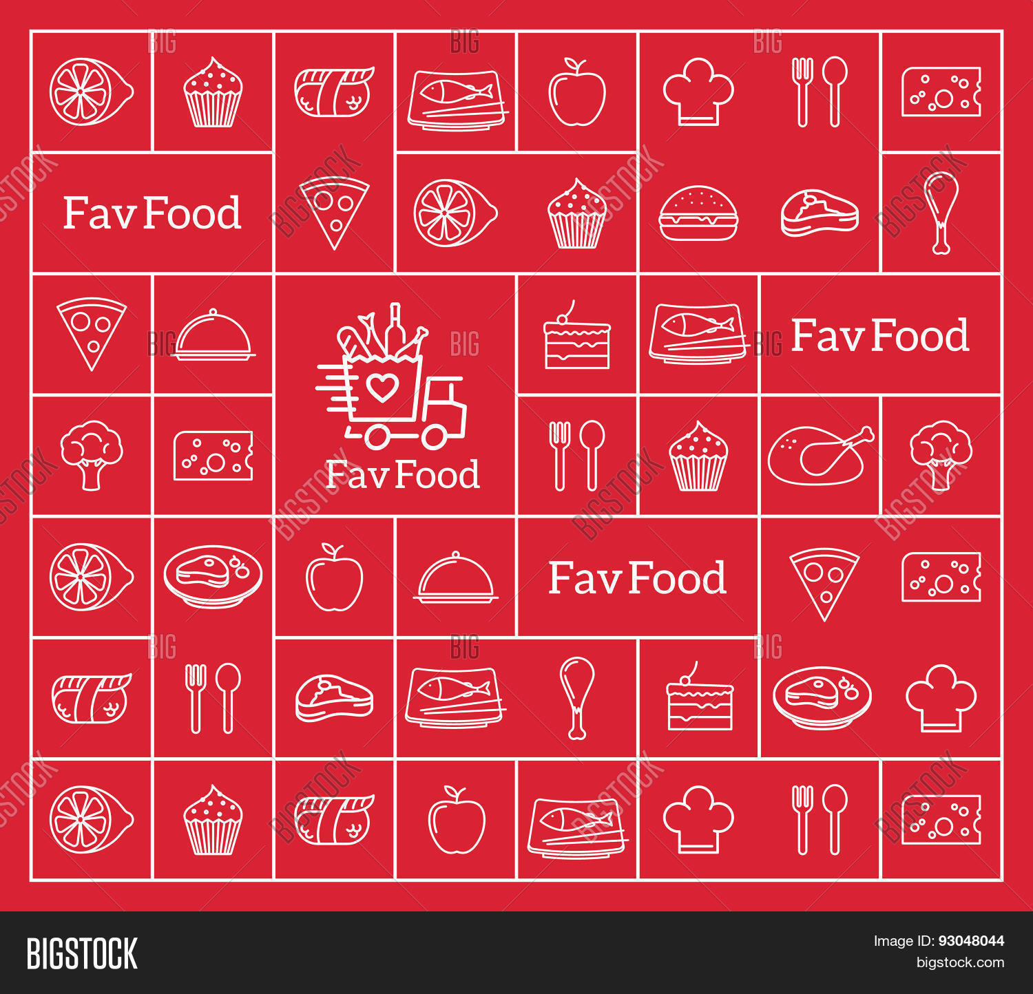 Favorite Food Vector & Photo (Free Trial) | Bigstock