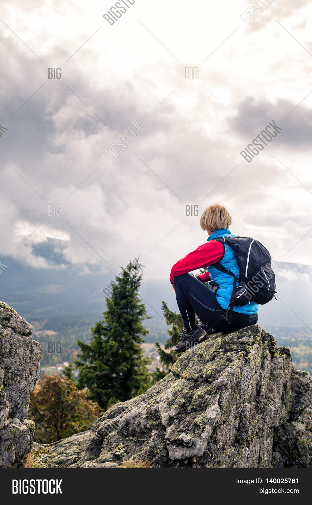 Woman Hiking Autumn Image & Photo (Free Trial) | Bigstock