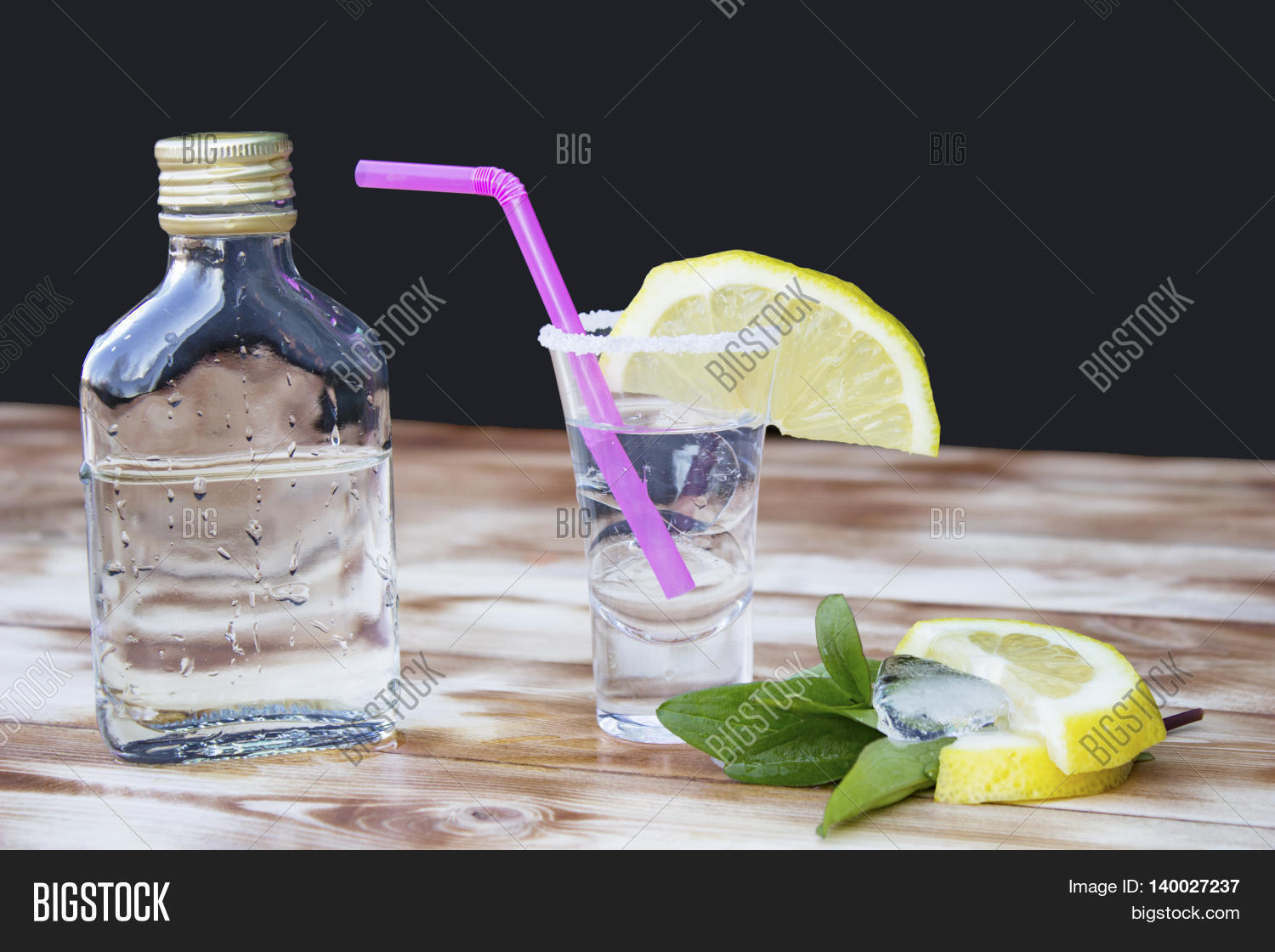 Vodka. Small Bottle Image & Photo (Free Trial) | Bigstock