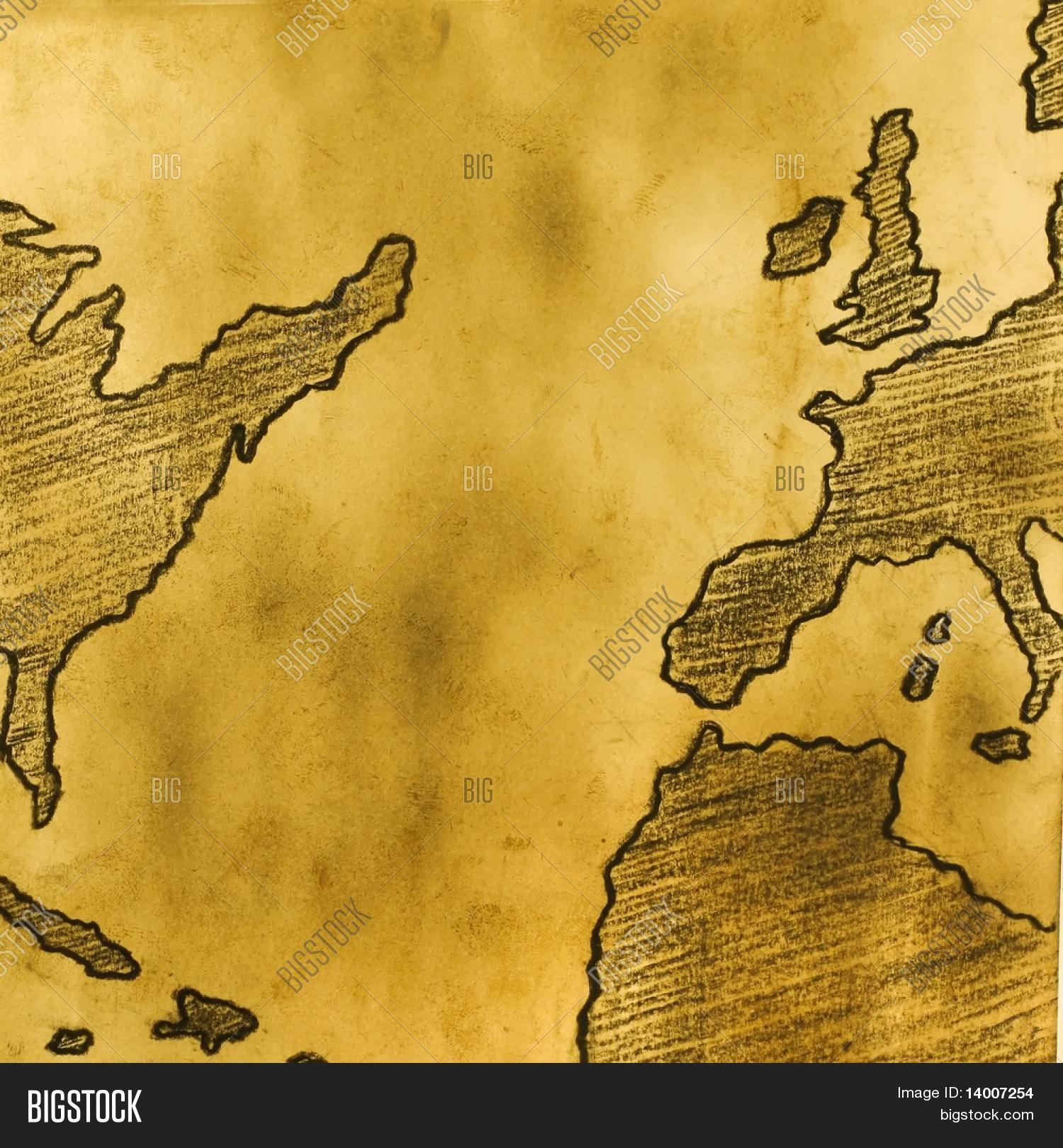 Ancient Map Earth's Image & Photo (Free Trial) | Bigstock