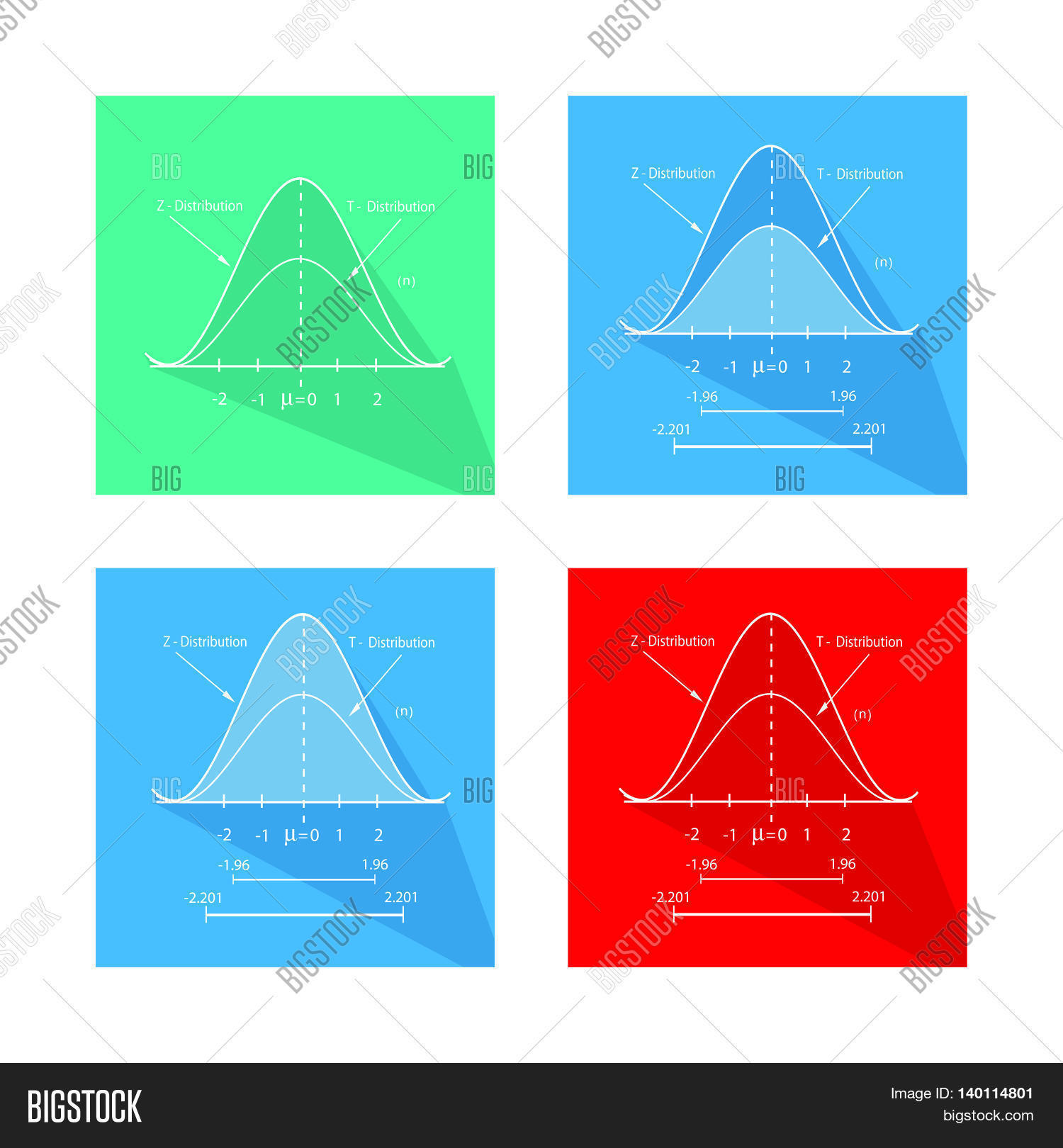 Flat Icons Collection Vector & Photo (Free Trial) | Bigstock