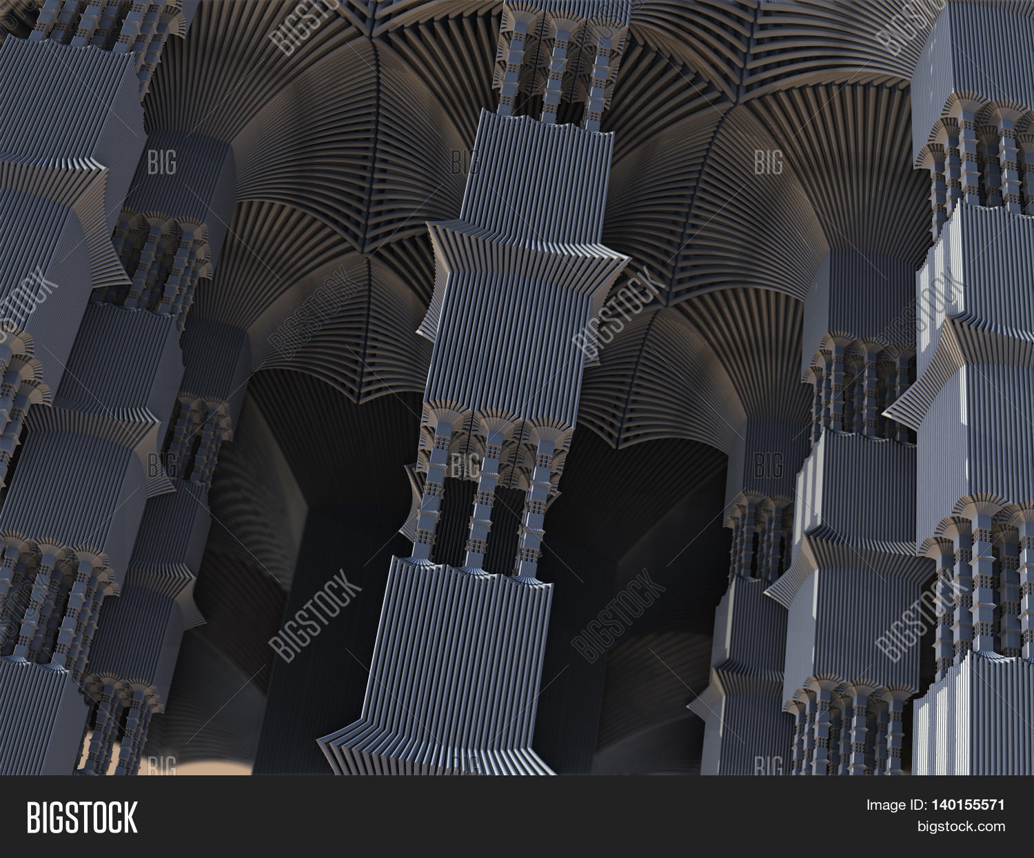 Alien Pillars Abstract Image & Photo (Free Trial) | Bigstock