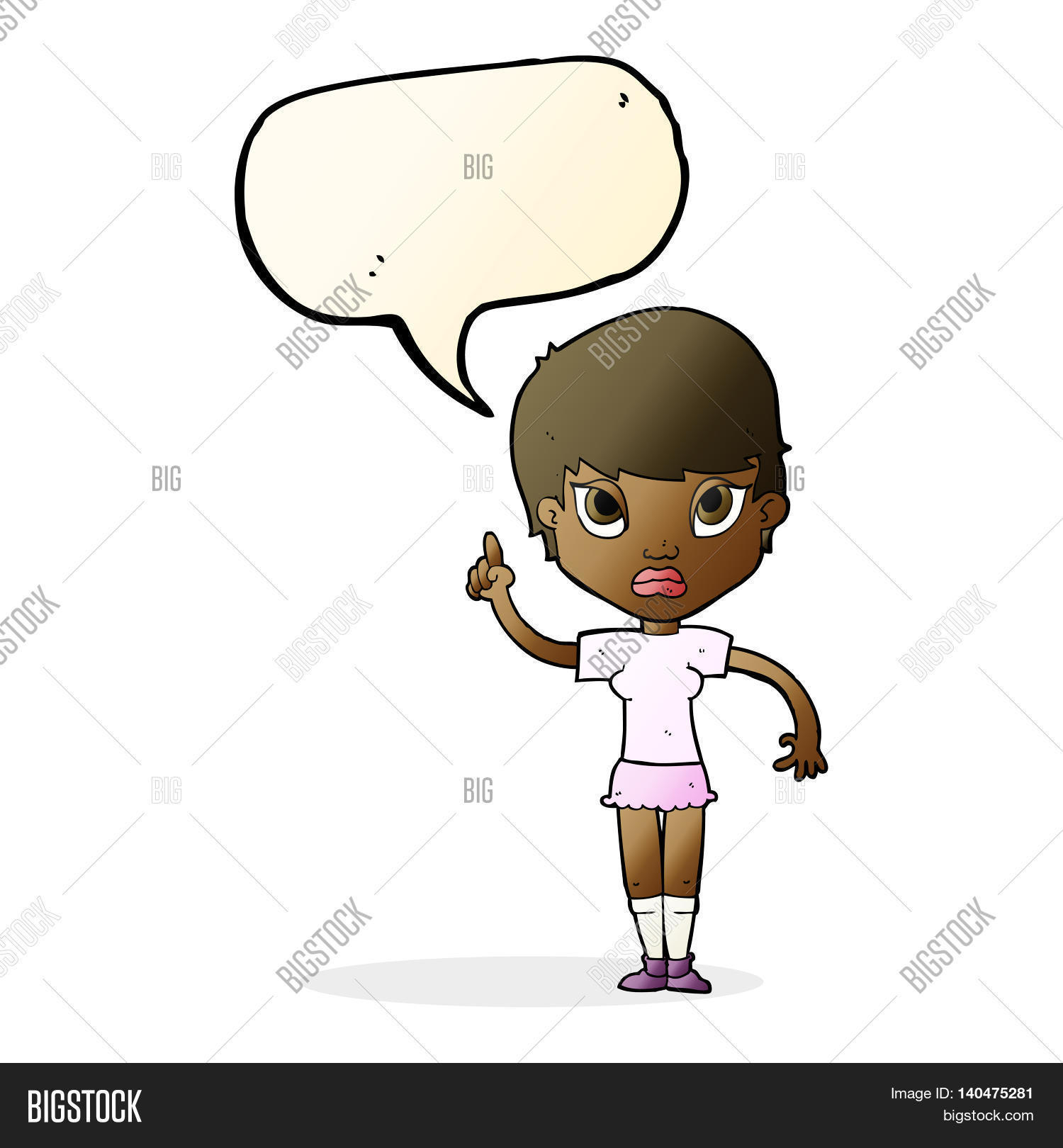 Cartoon Girl Idea Image & Photo (Free Trial) | Bigstock