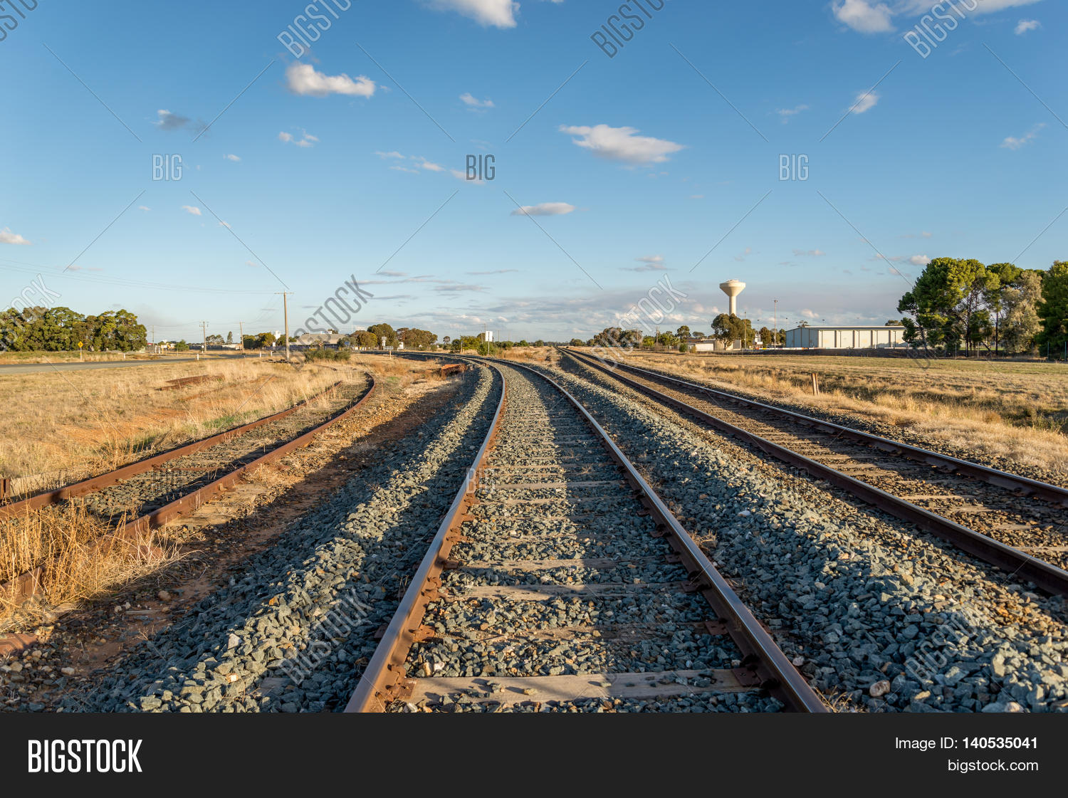 Two Curved Railroad Image & Photo (Free Trial) | Bigstock