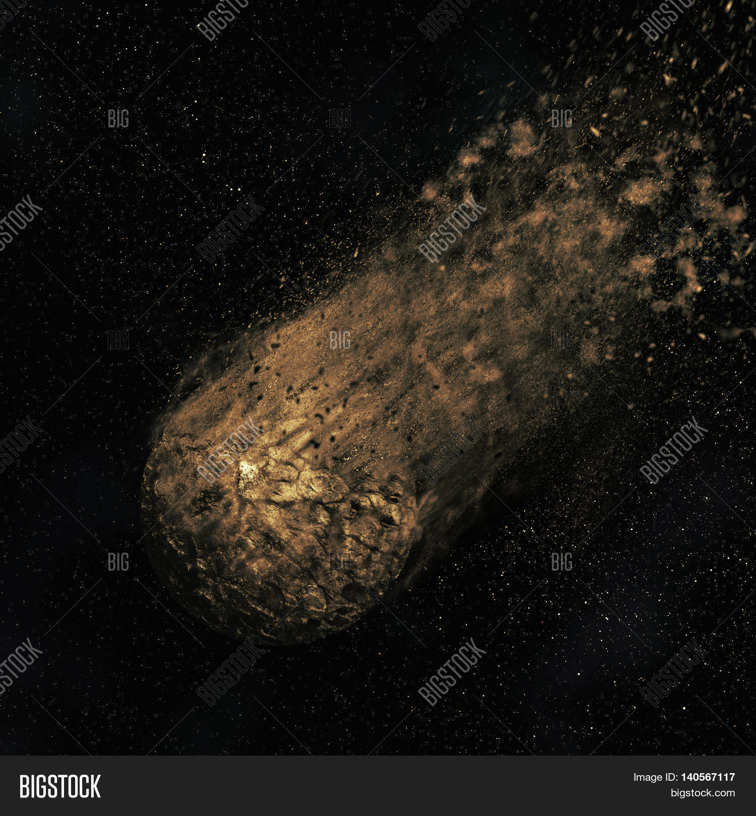 3D Render Asteroid Image & Photo (Free Trial) | Bigstock