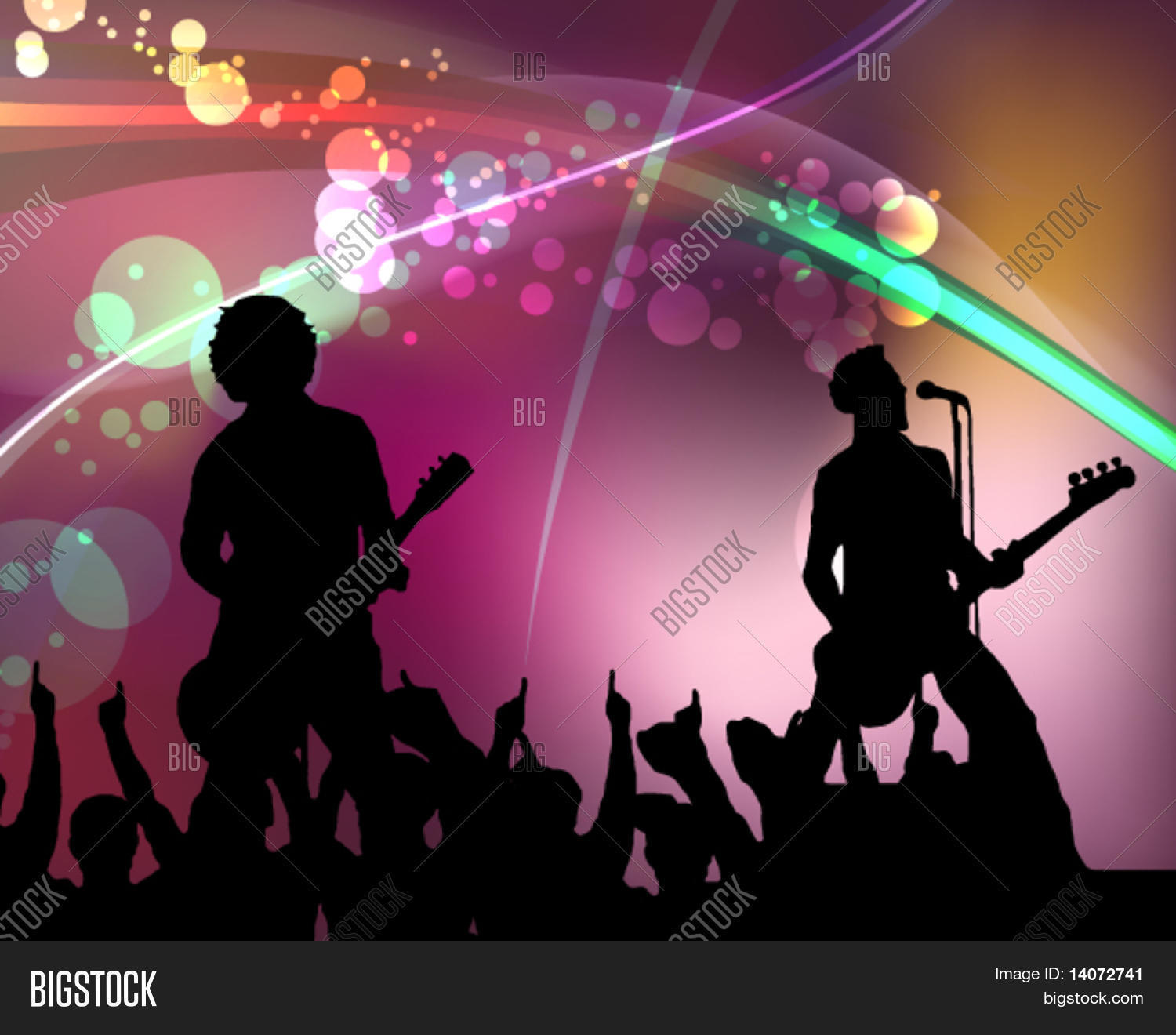Singers Crowd Fans - Vector & Photo (Free Trial) | Bigstock