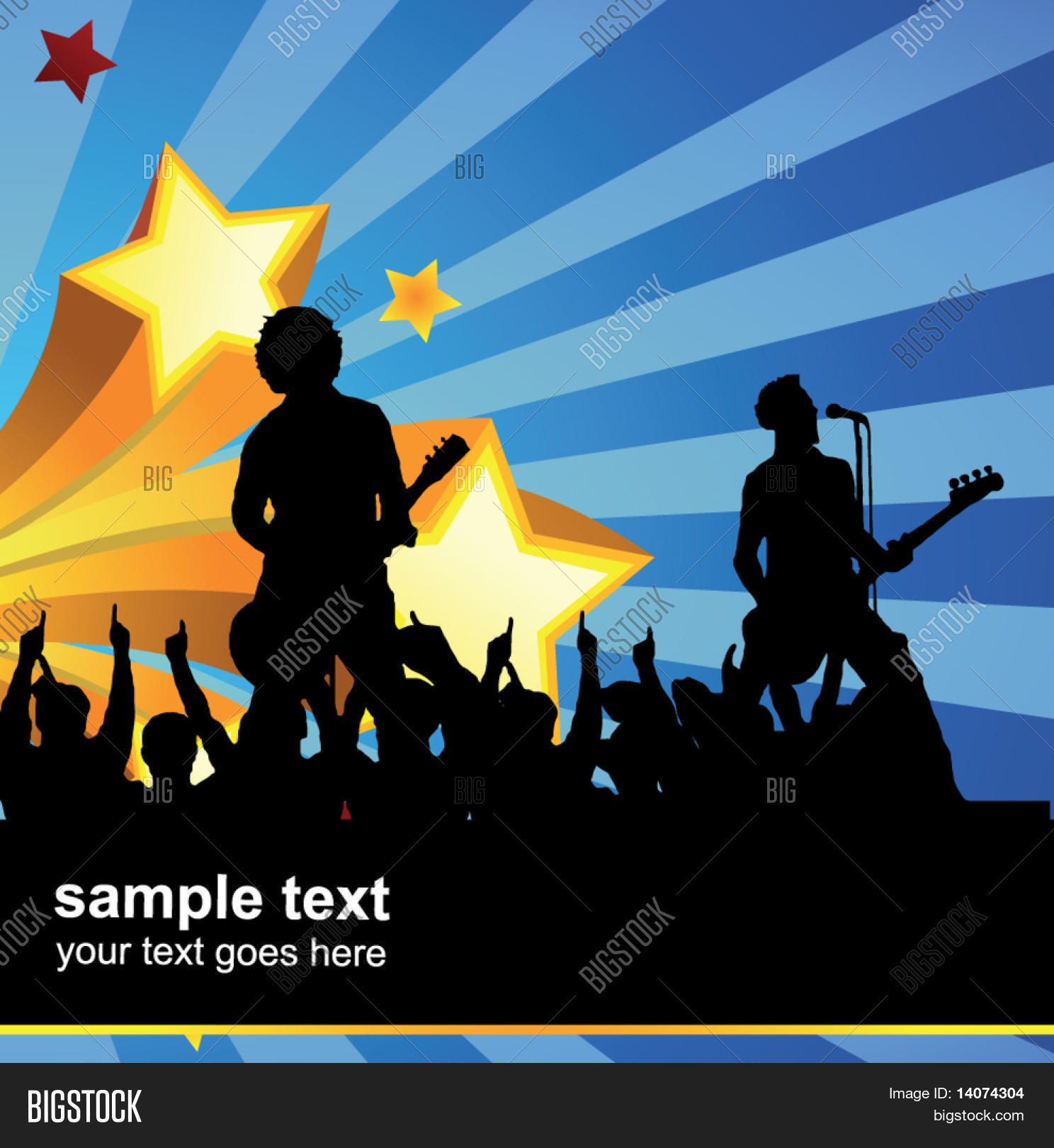 Singers Crowd Fans - Vector & Photo (Free Trial) | Bigstock