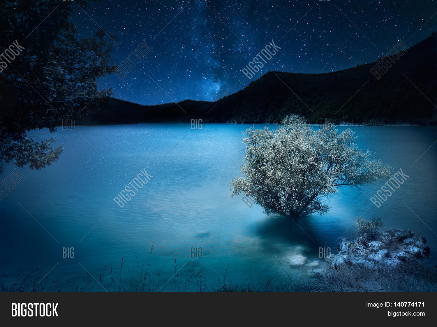 Night Deep Dark Blue. Image & Photo (Free Trial) | Bigstock