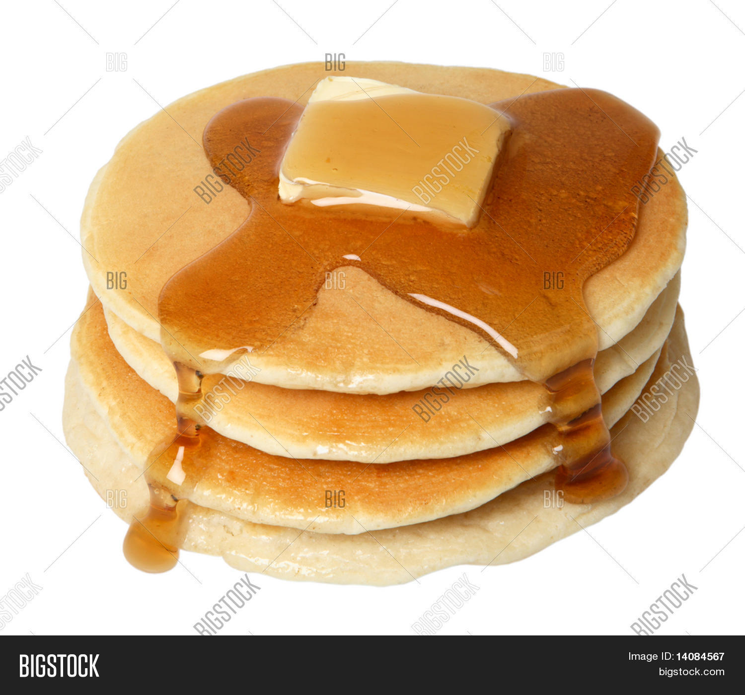 Stack Pancakes Butter Image & Photo (Free Trial) | Bigstock