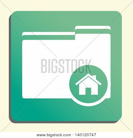 Folder Home Icon Vector & Photo (Free Trial) | Bigstock