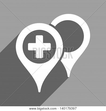 Hospital Map Markers Vector & Photo (Free Trial) | Bigstock