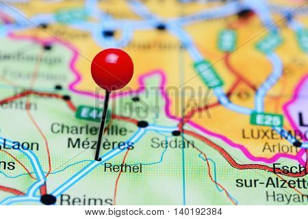 Rethel Pinned On Map Image & Photo (Free Trial) | Bigstock