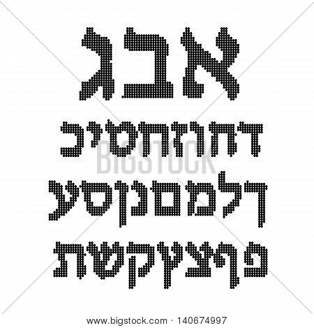 Black Hebrew Alphabet Vector & Photo (Free Trial) | Bigstock