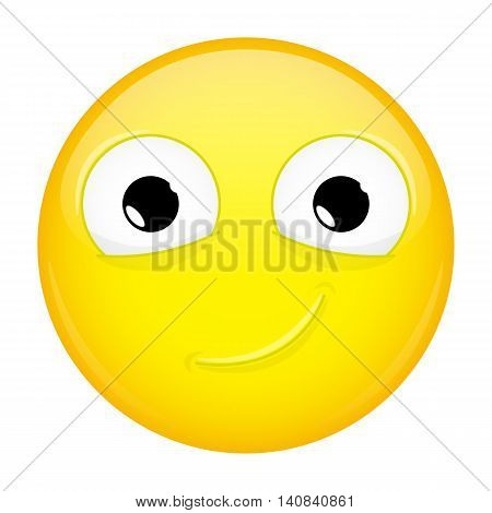 Smiling Emoji. Smirk Vector & Photo (Free Trial) | Bigstock