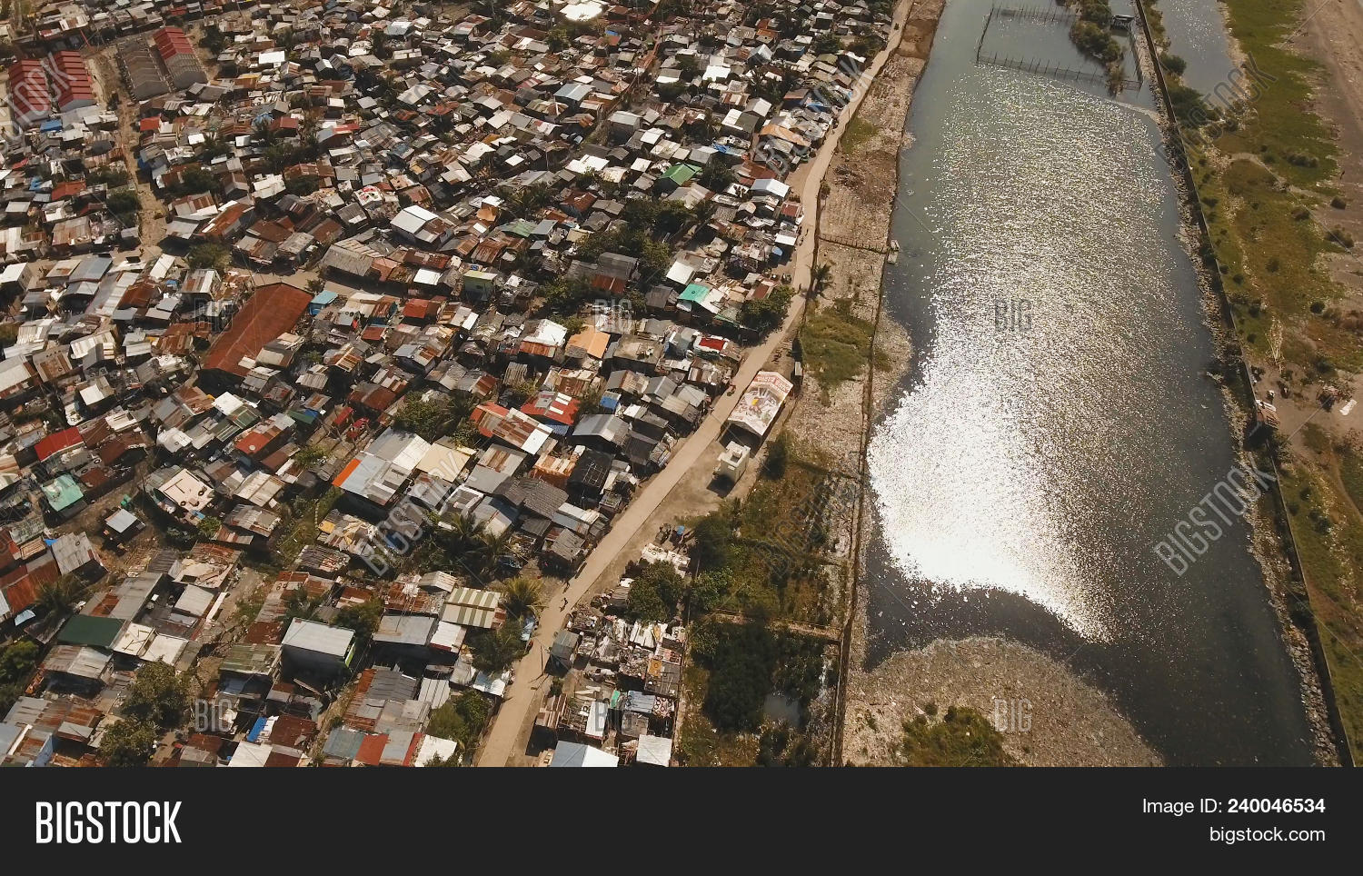 Aerial View Slums Image & Photo (Free Trial) | Bigstock