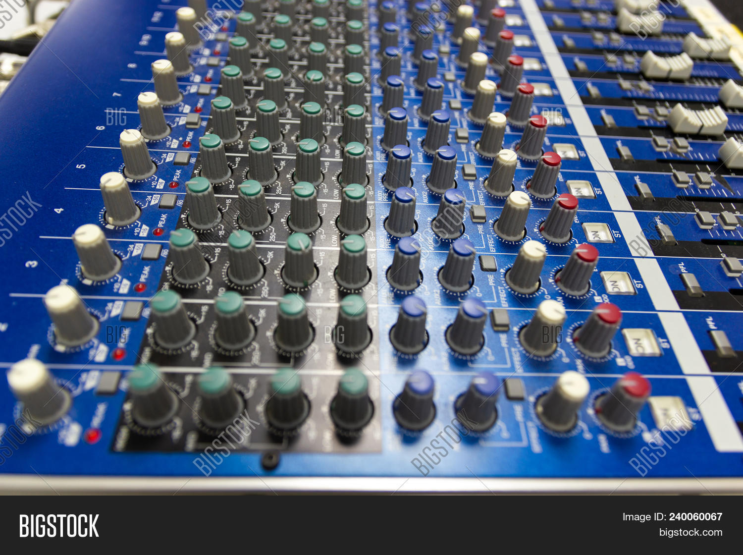 Closeup Mixing Console Image & Photo (Free Trial) | Bigstock