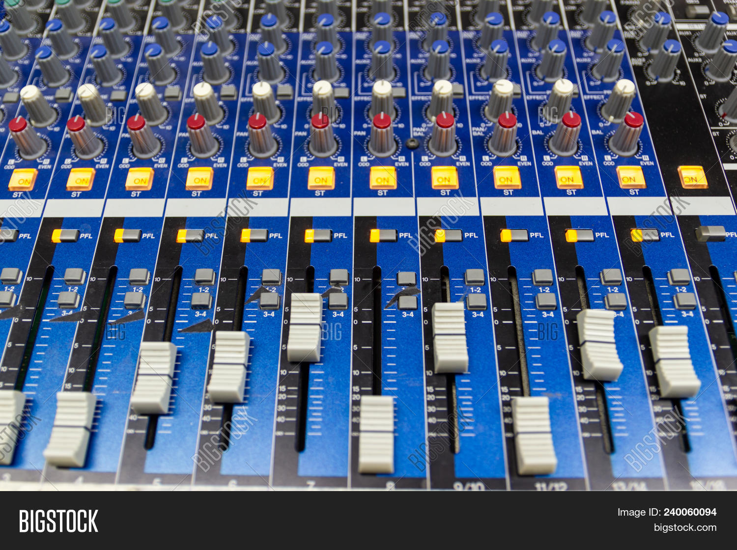 Closeup Mixing Console Image & Photo (Free Trial) | Bigstock