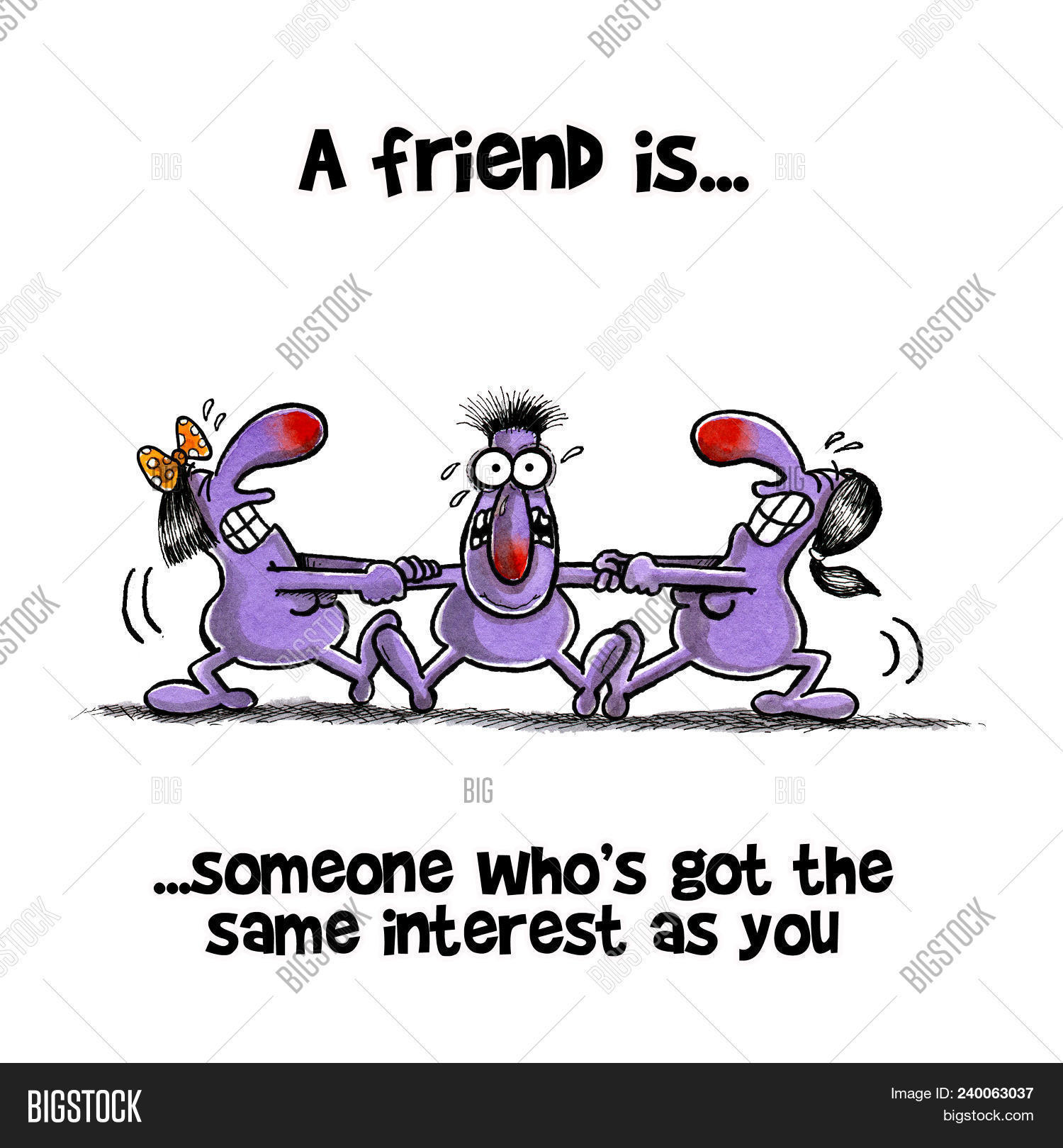 Two Women Pulling Man Image & Photo (Free Trial) | Bigstock