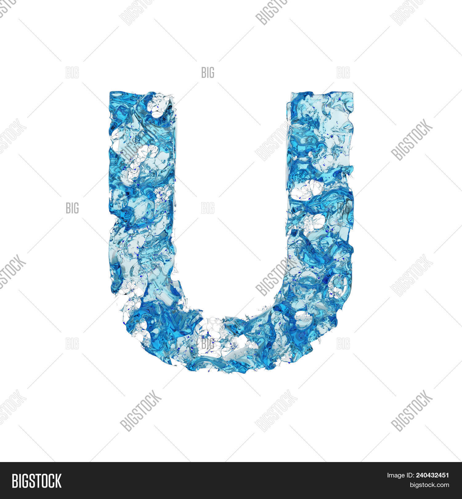 Liquid Font Alphabet