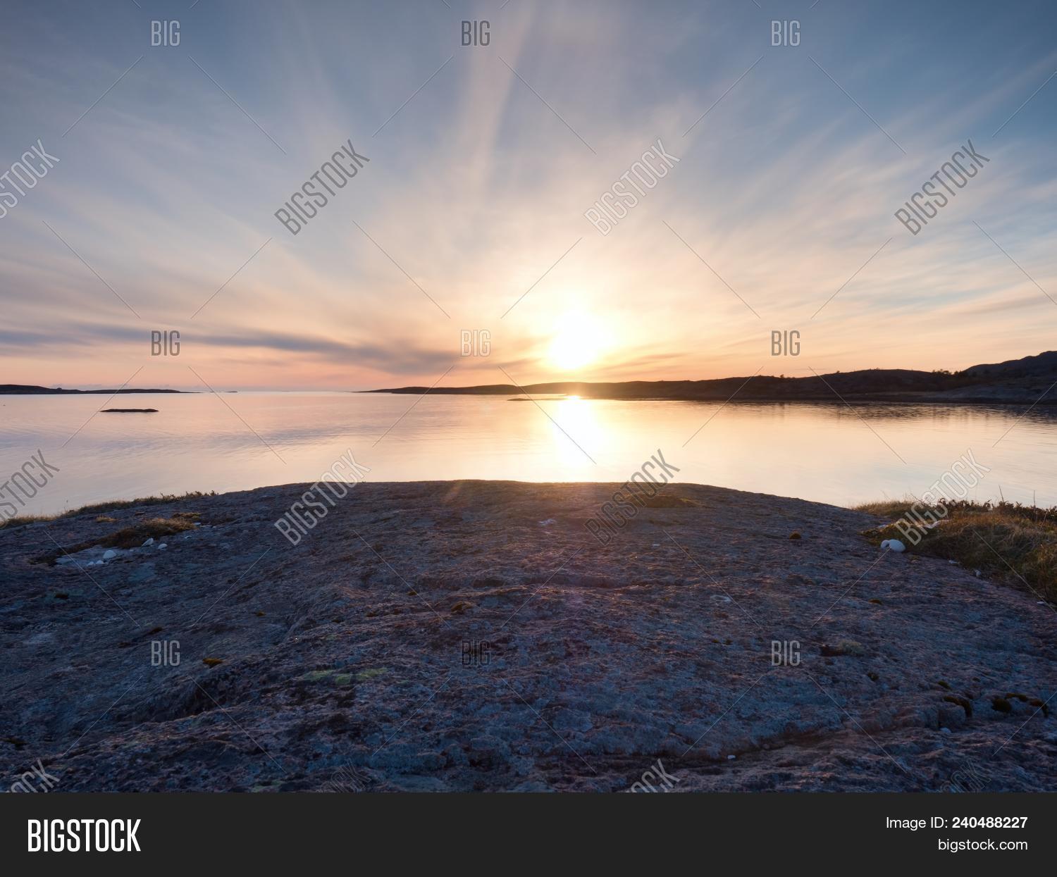 Smooth Evening Sea Image & Photo (Free Trial) | Bigstock