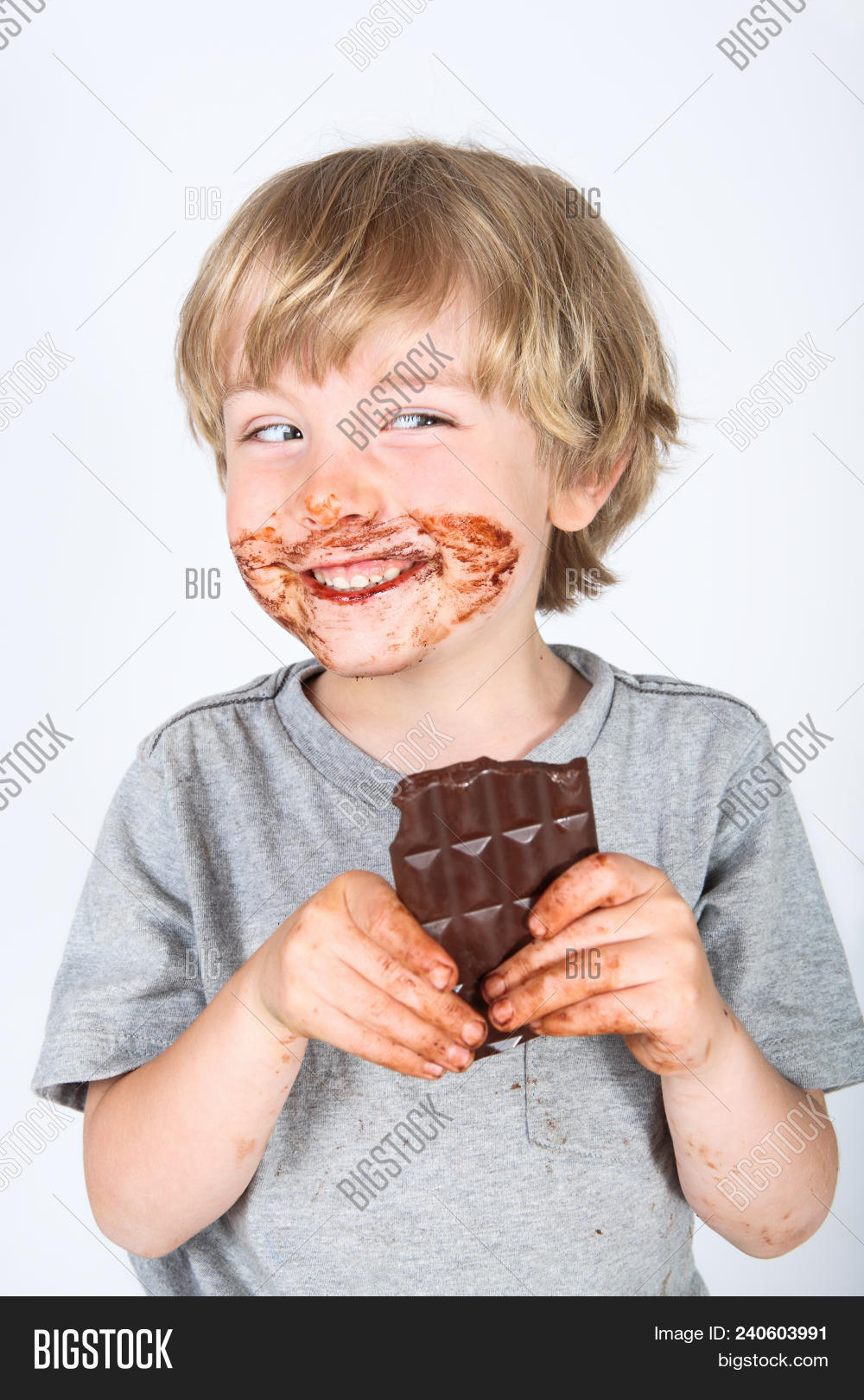 Young Messy Boy Eating Image & Photo (Free Trial) | Bigstock