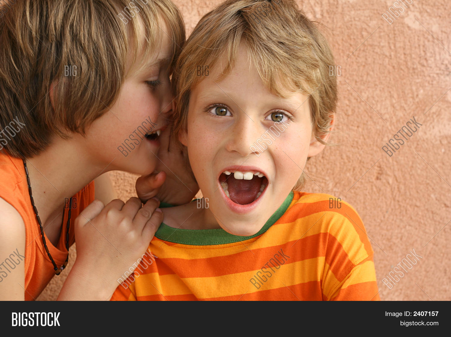 Children Whispering Image & Photo (Free Trial) | Bigstock
