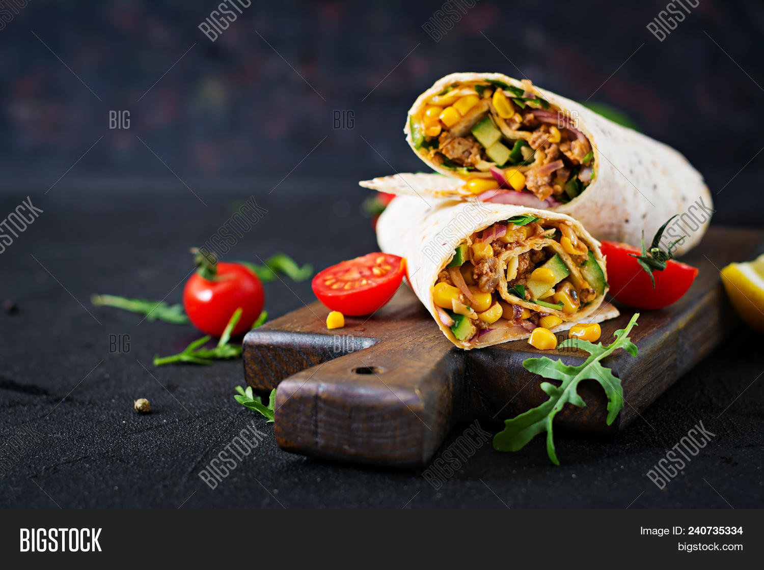 Burritos Wraps Beef Image & Photo (Free Trial) | Bigstock