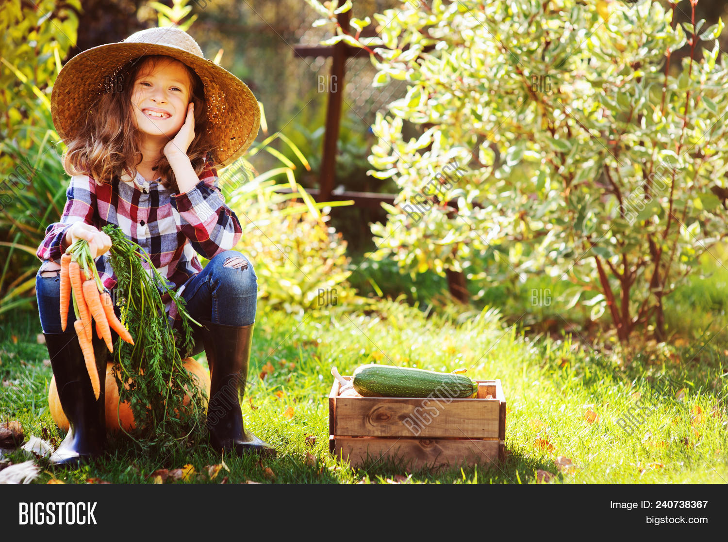 Happy Farmer Child Image & Photo (Free Trial) | Bigstock