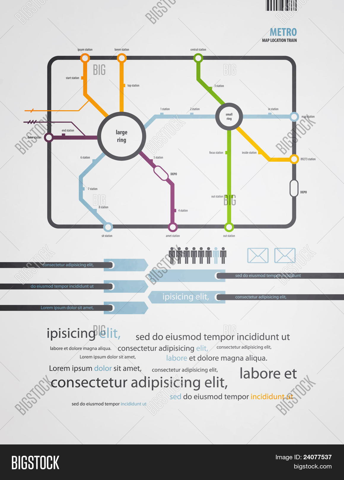 Infographics Subway Vector & Photo (Free Trial) | Bigstock