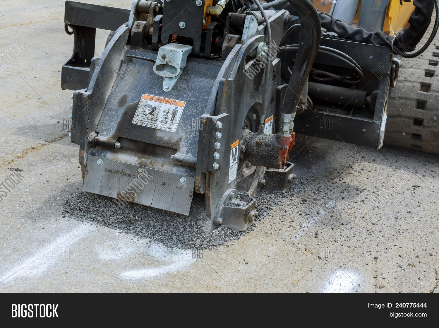 Milling Asphalt Road Image & Photo (Free Trial) | Bigstock