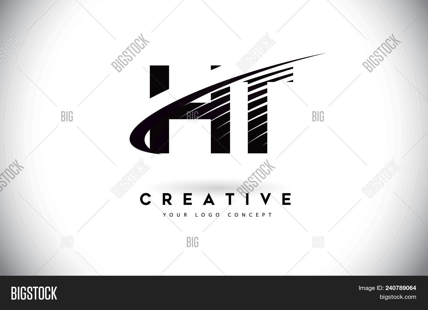 Ht H T Letter Logo Vector & Photo (Free Trial) | Bigstock