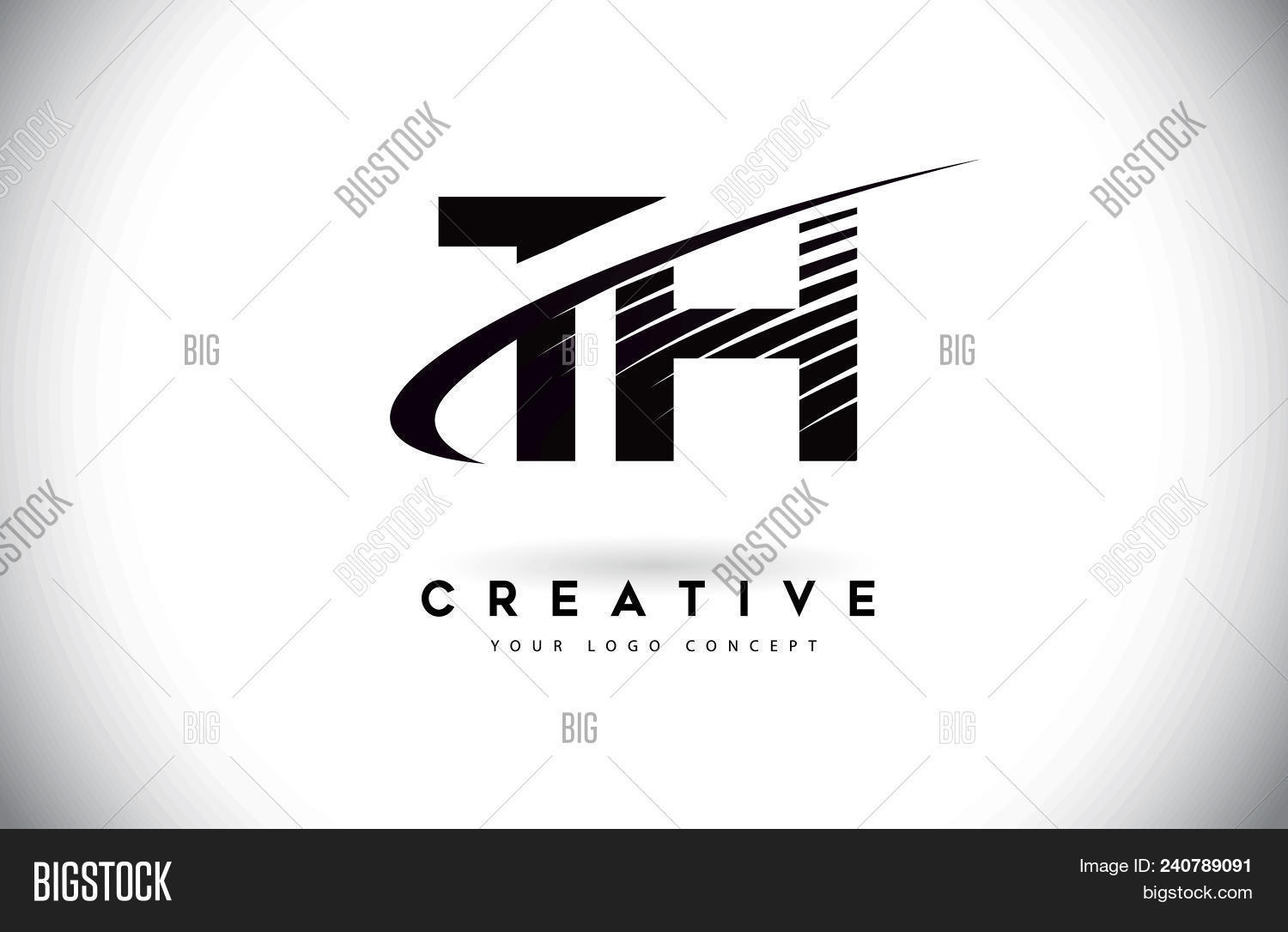 Th T H Letter Logo Vector & Photo (Free Trial) | Bigstock