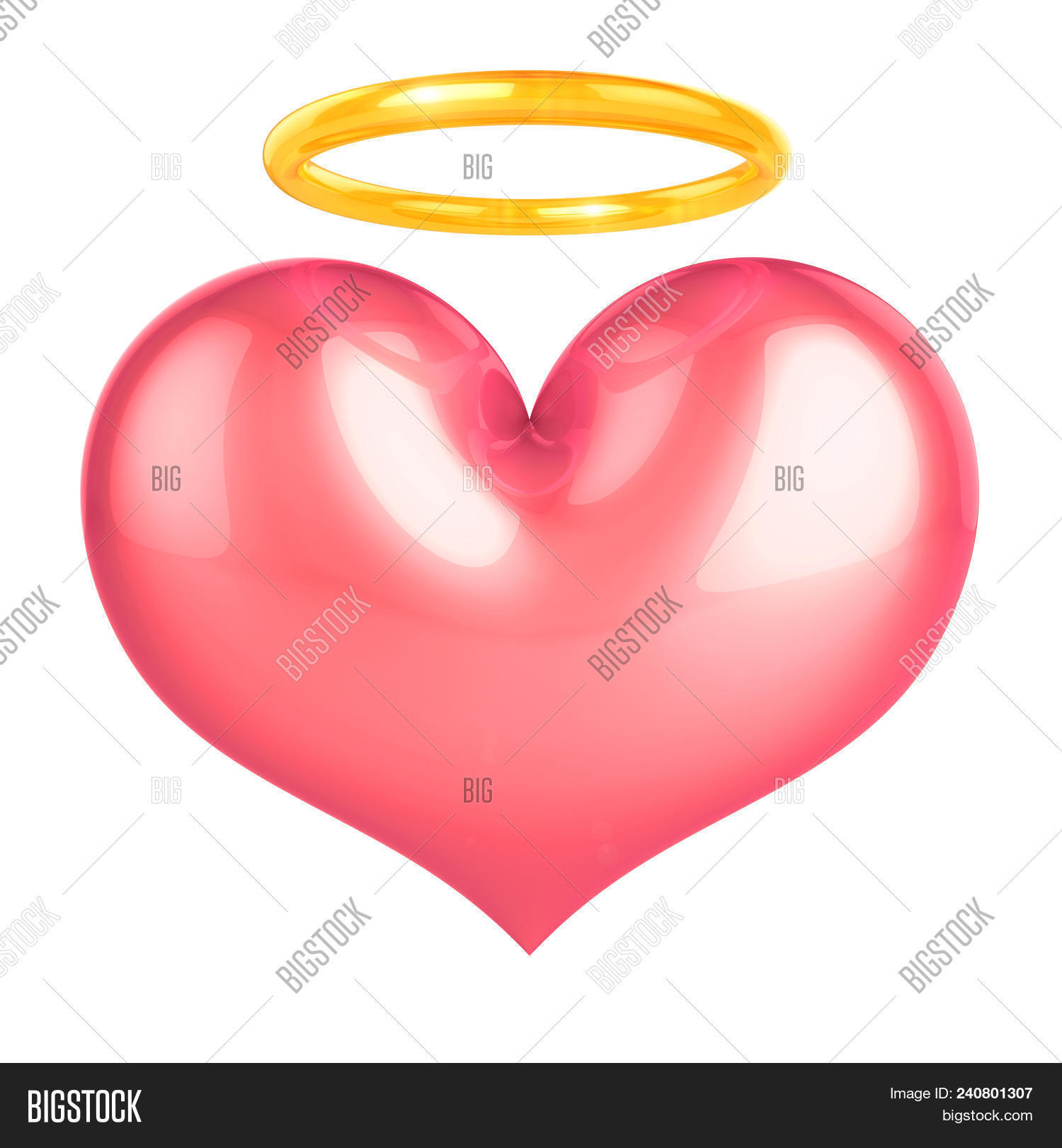 Heart Angel Pink Love Image & Photo (Free Trial) | Bigstock