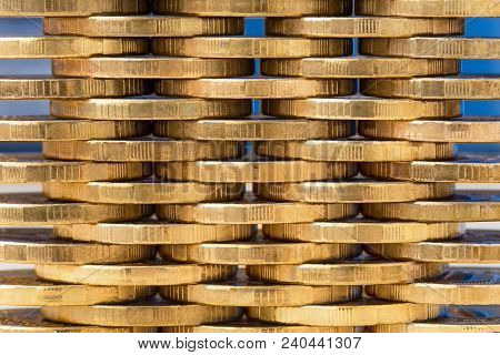 Stacks Yellow Coins Image & Photo (Free Trial) | Bigstock