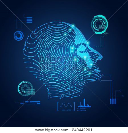 Concept Face Scan Vector & Photo (Free Trial) | Bigstock