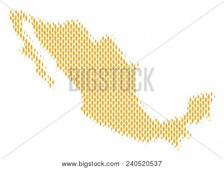 Demography Mexico Map Vector & Photo (Free Trial) | Bigstock