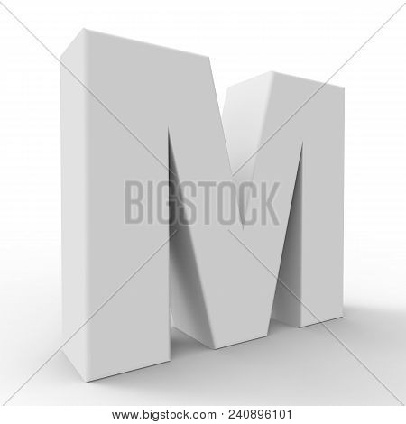 Letter M. 3d Image. 3d Image & Photo (Free Trial) | Bigstock