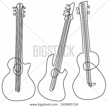 Abstract Guitar One Vector & Photo (Free Trial) | Bigstock