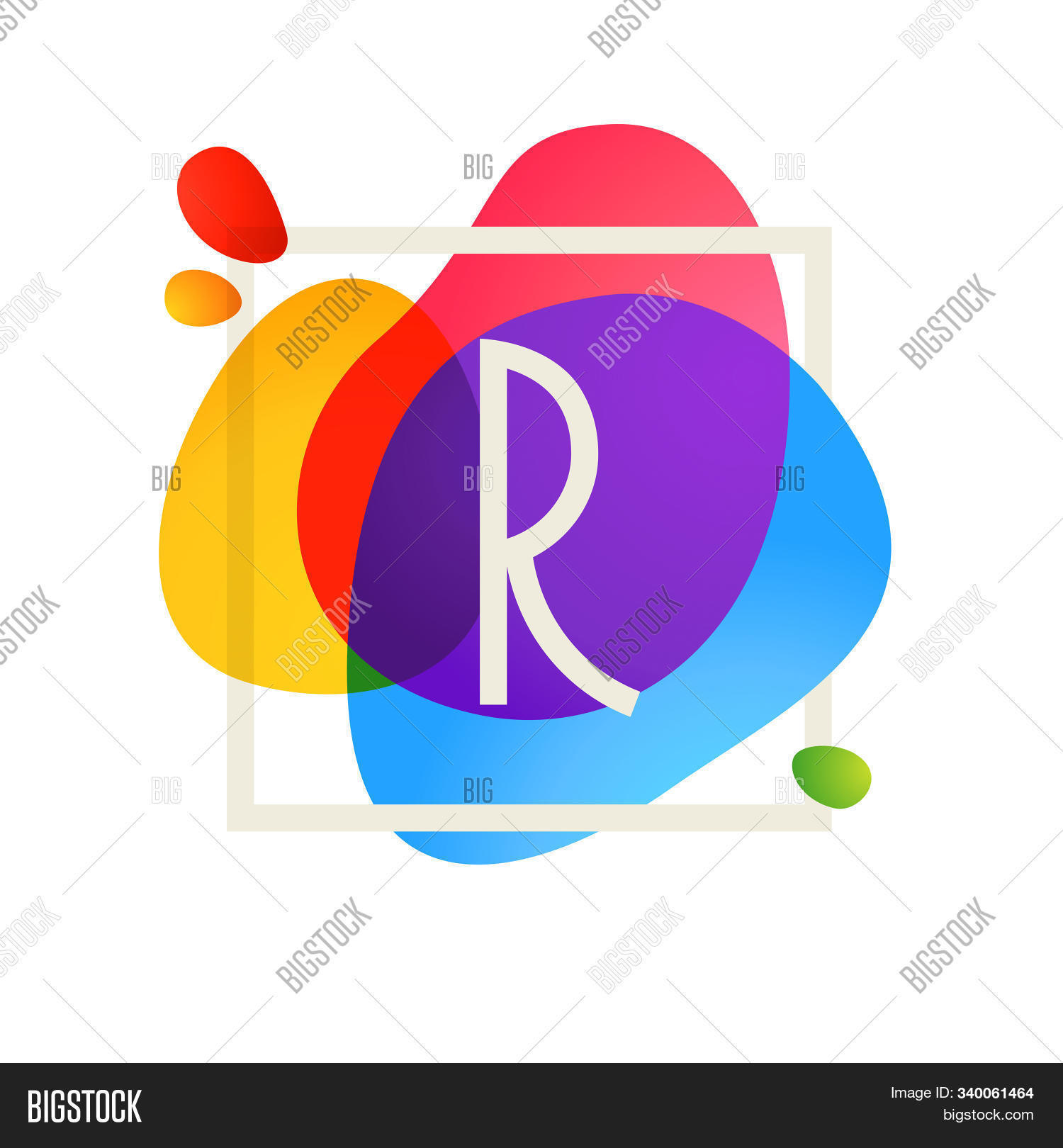 R Letter Logo Square Vector & Photo (Free Trial) | Bigstock