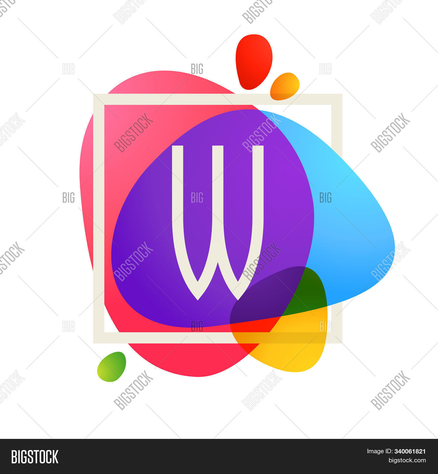 W Letter Logo Square Vector & Photo (Free Trial) | Bigstock