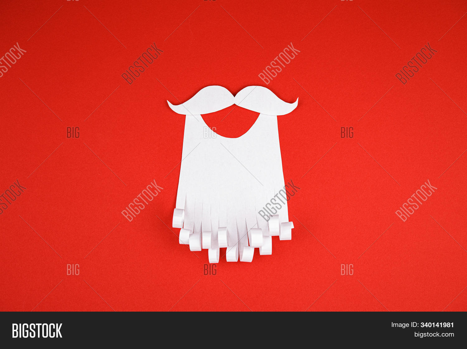 White Paper Beard On Image & Photo (Free Trial) | Bigstock