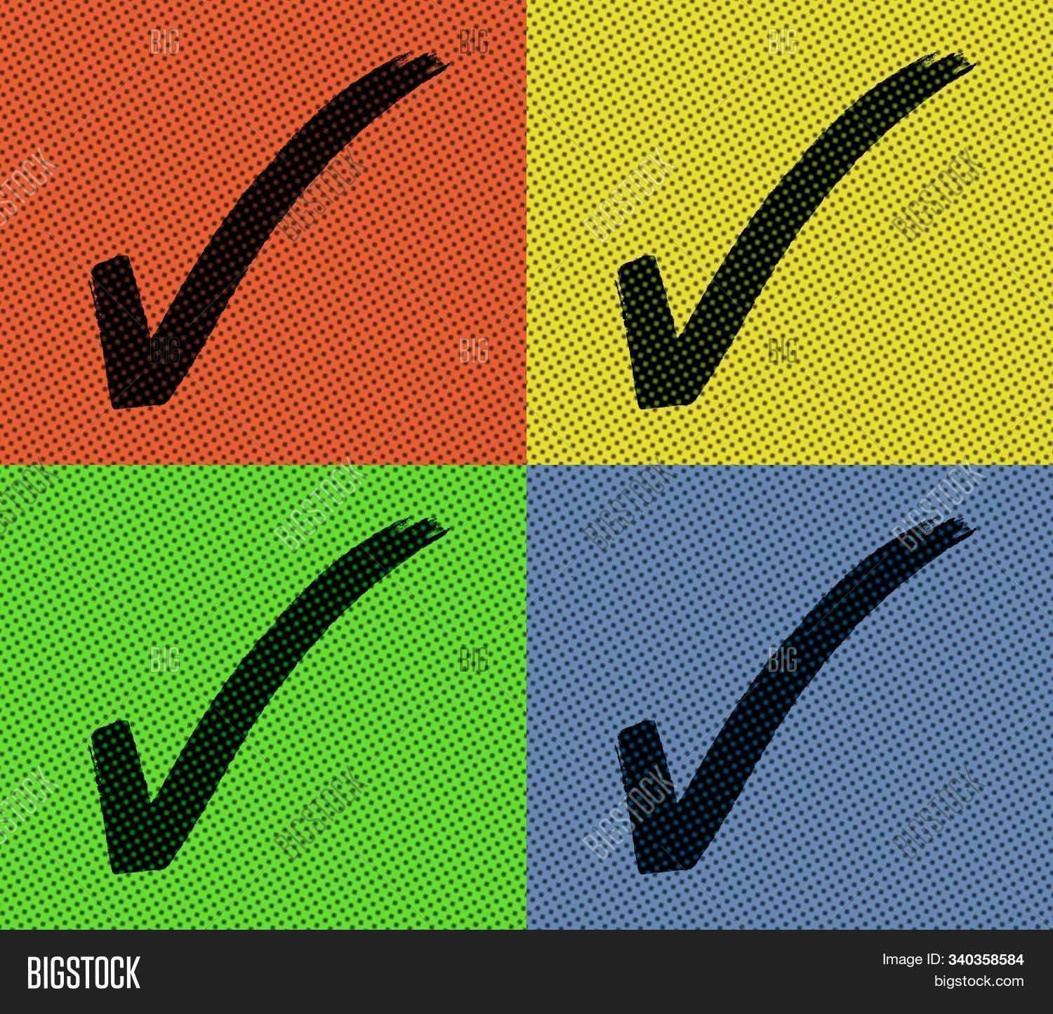 4 Black Check Marks On Image & Photo (Free Trial) | Bigstock