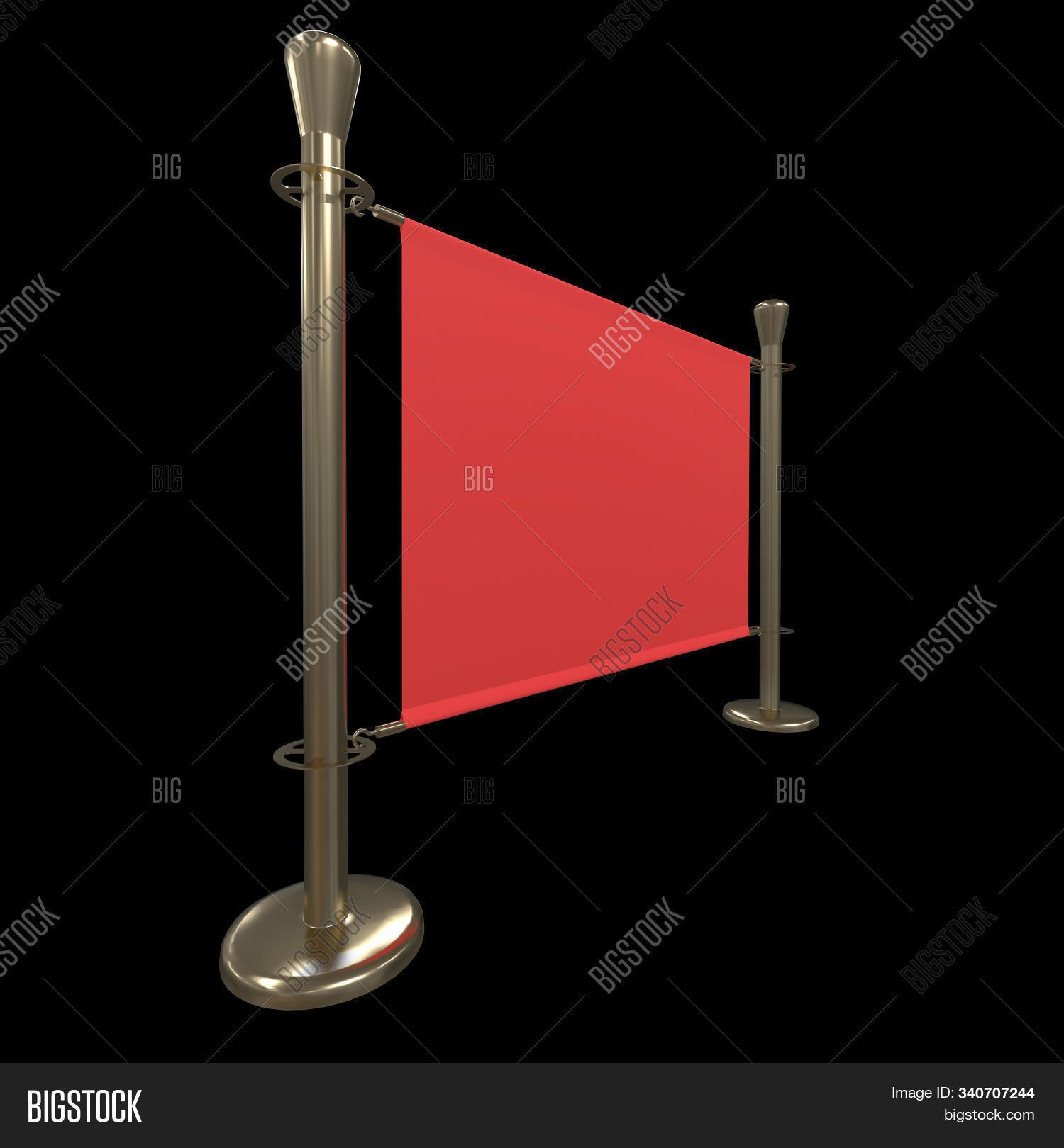 Red Gold Banner Stand Image & Photo (Free Trial) | Bigstock