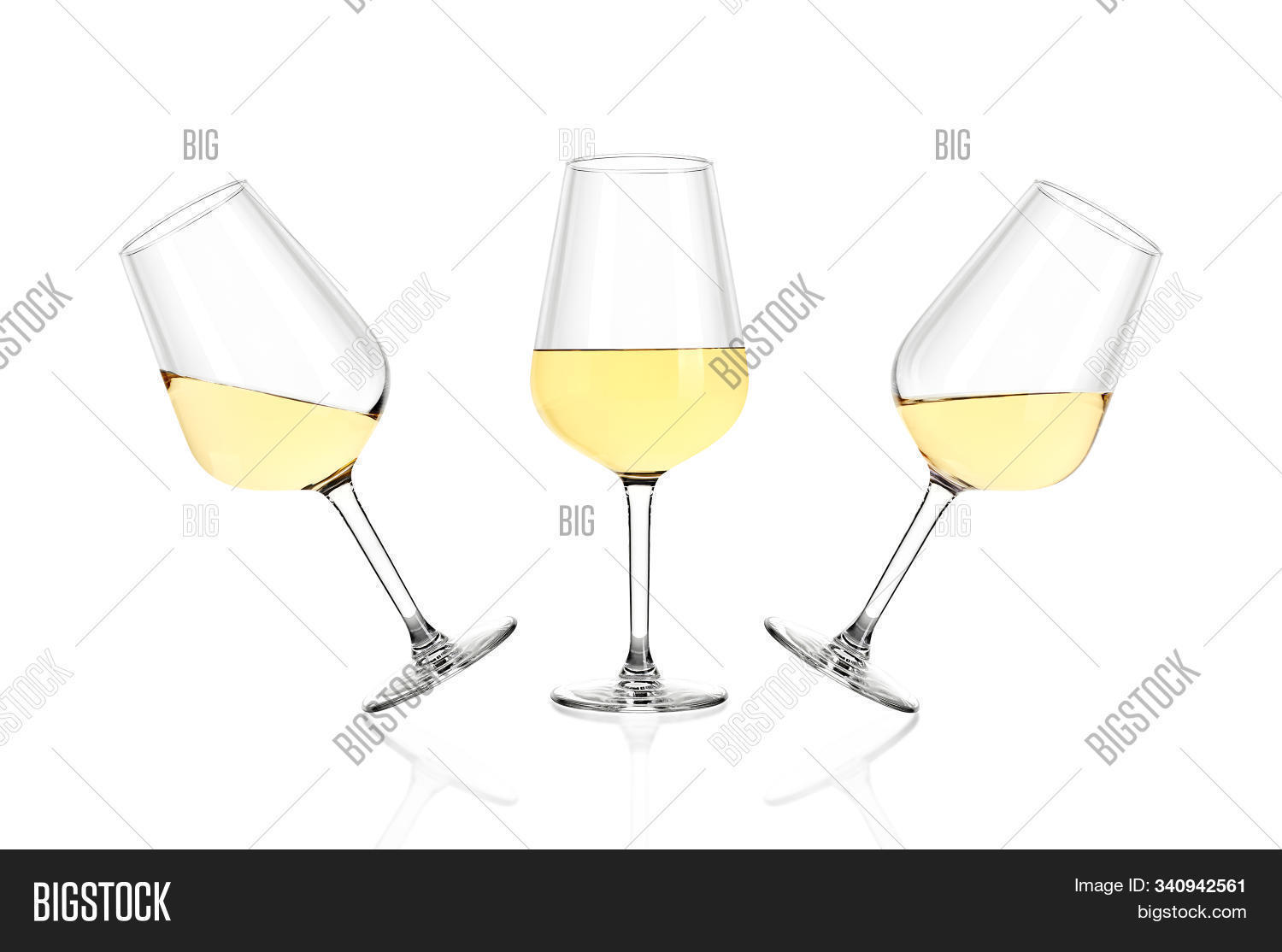 Three Glasses White Image & Photo (Free Trial) | Bigstock