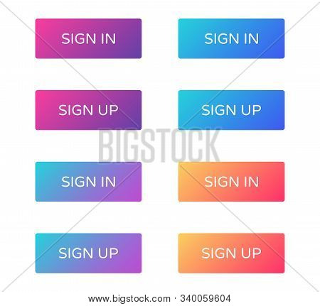 Sign Sign Web Buttons Vector & Photo (Free Trial) | Bigstock