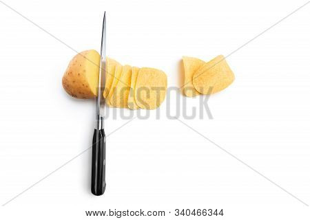 Knife Cuts Potatoes Image & Photo (Free Trial) | Bigstock